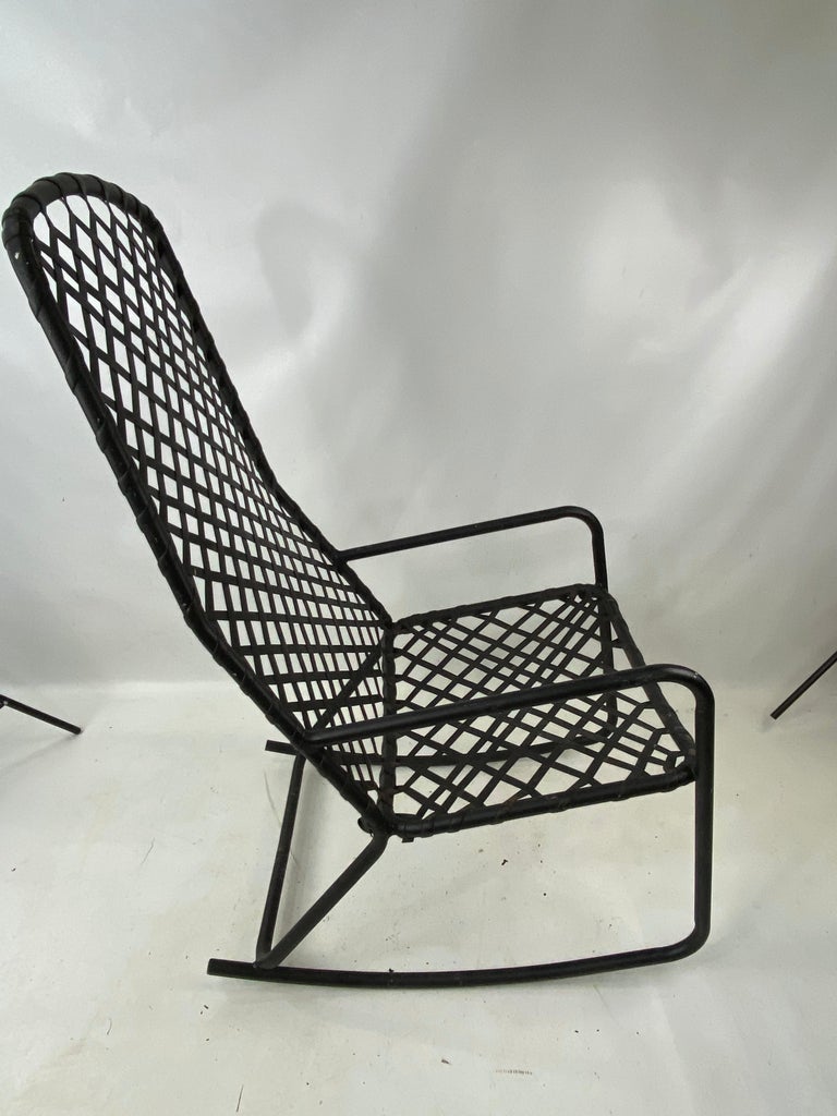 Brown Jordan Tamiami Metal Outdoor Rocking Chair at 1stDibs