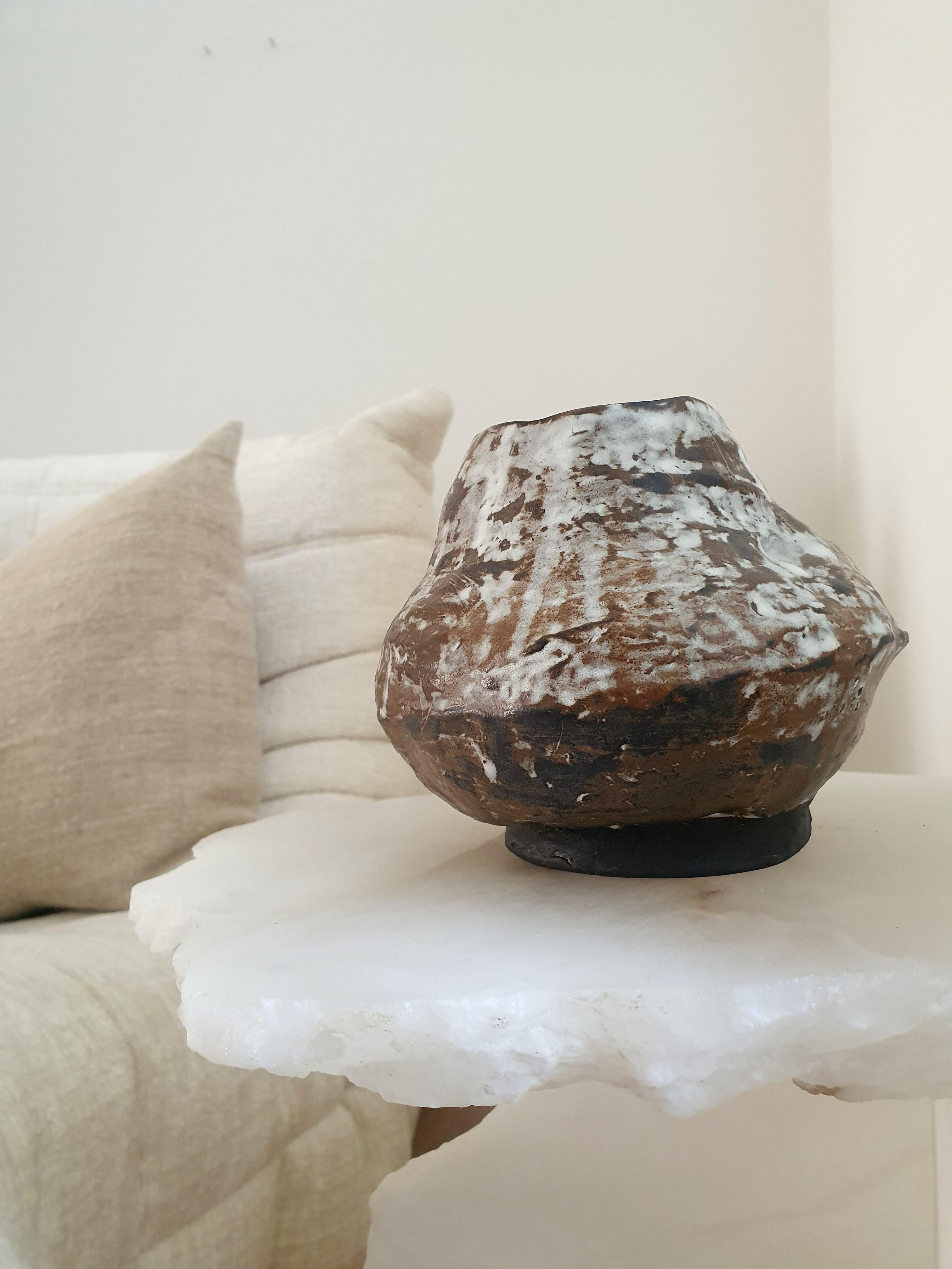 Brown Morandi Vase by Adèle Clèves For Sale at 1stDibs