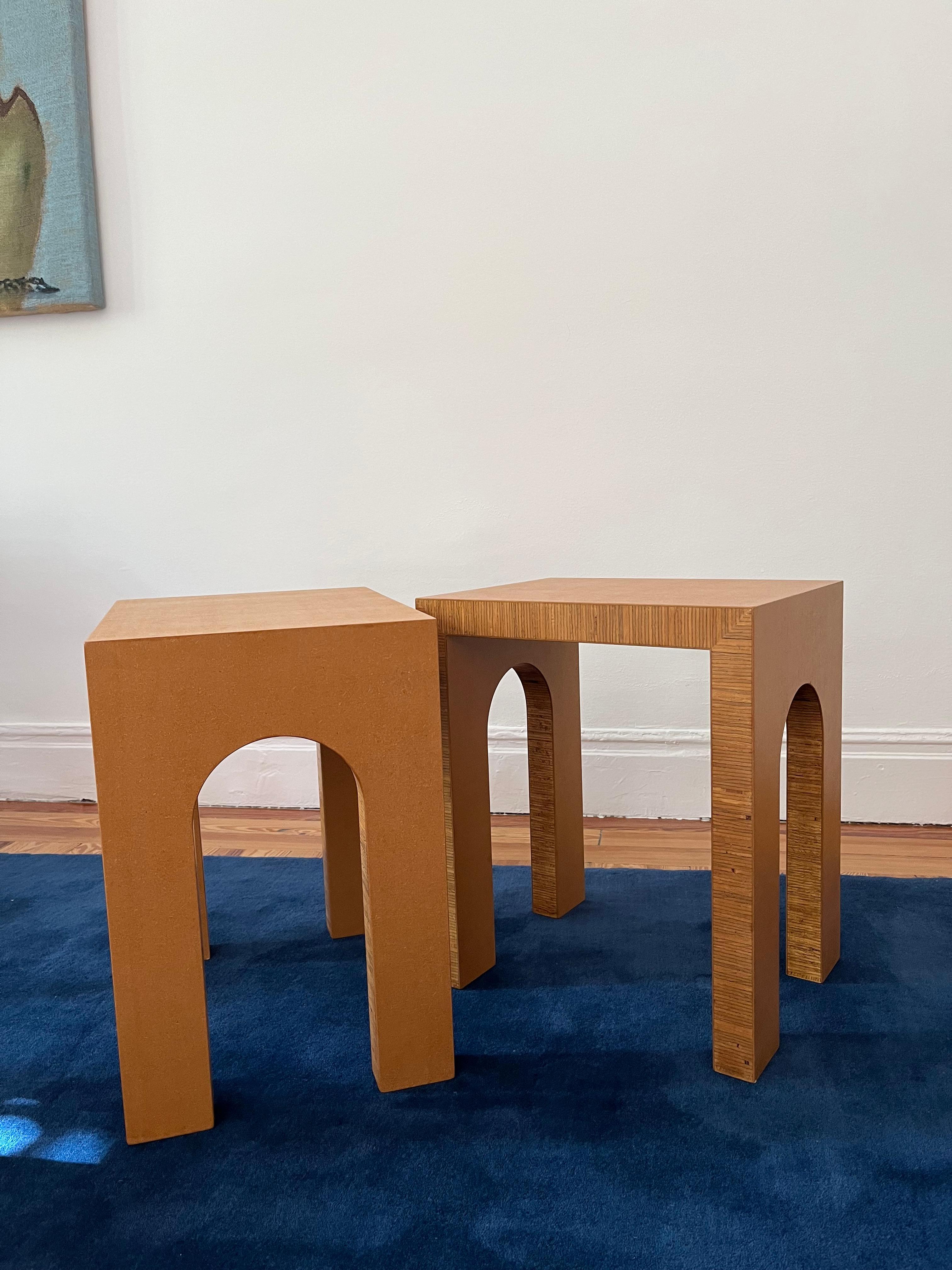 Brown Orange Nesting Stackable Architectural Stools Danish Designer For ...