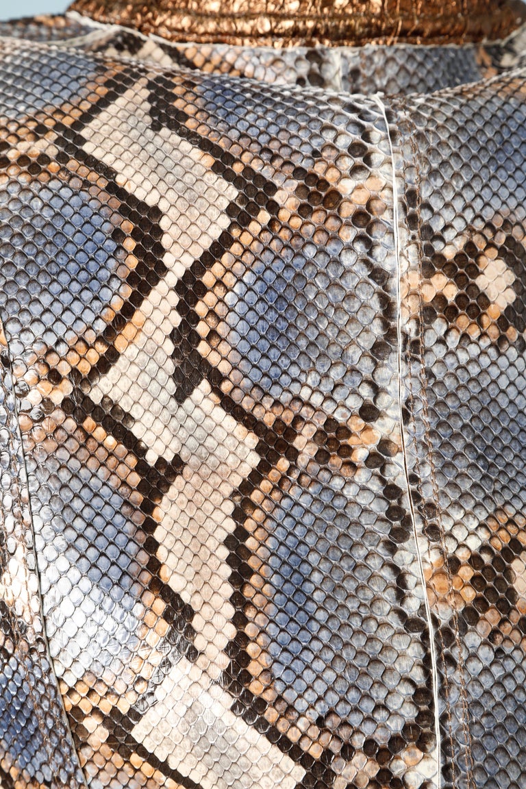 Brown python jacket Shiro For Sale at 1stDibs