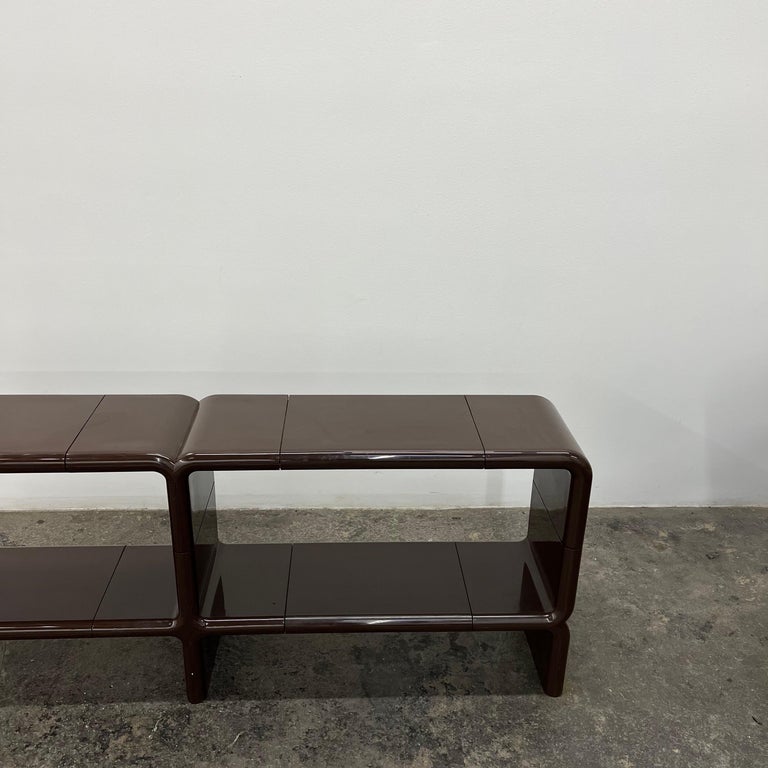 Brown "Umbo" Modular Console by Kay Leroy Ruggles, 1970 For Sale at 1stDibs