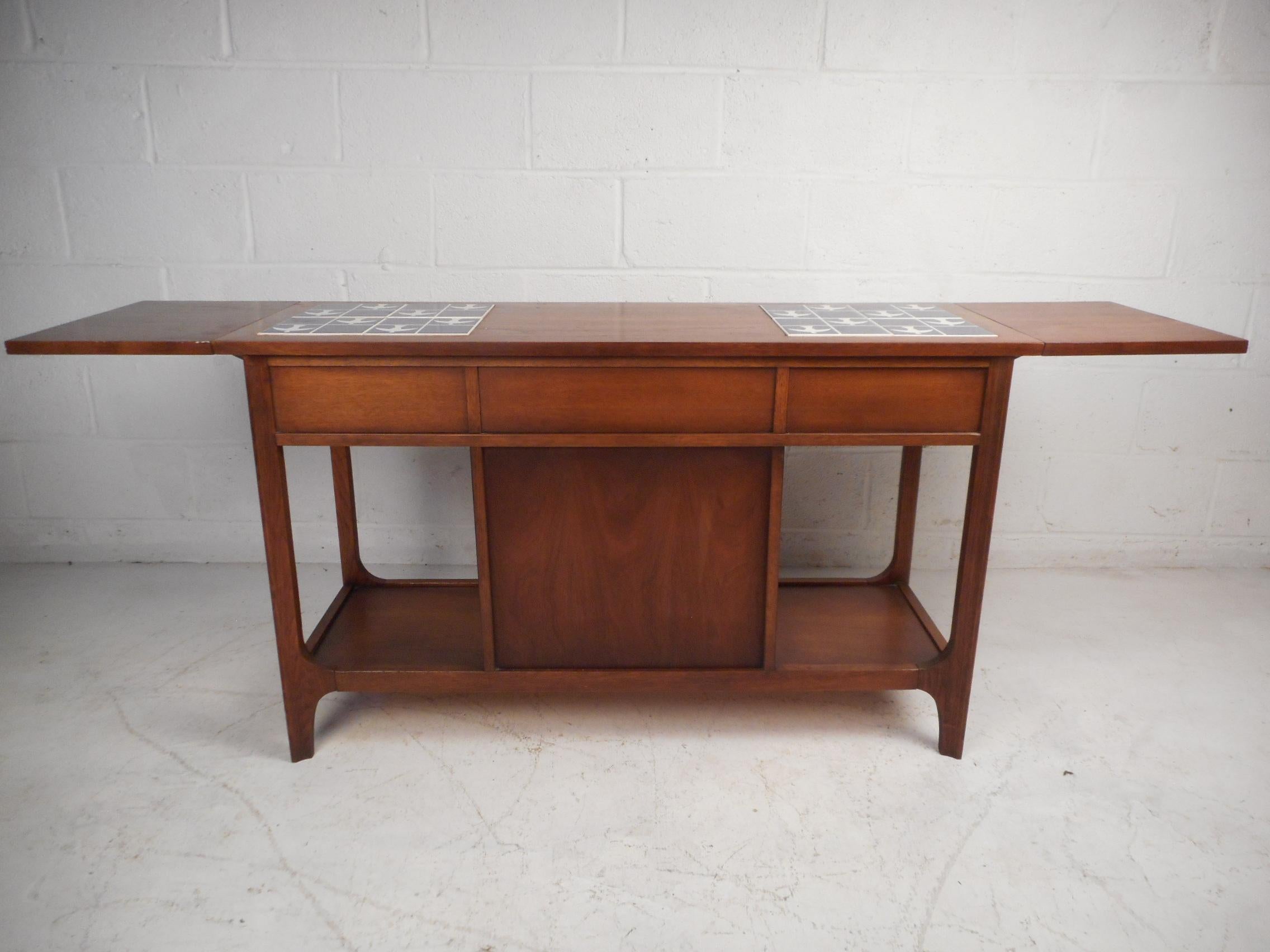 Broyhill Brasilia Drop-Leaf Console Table For Sale at 1stDibs ...