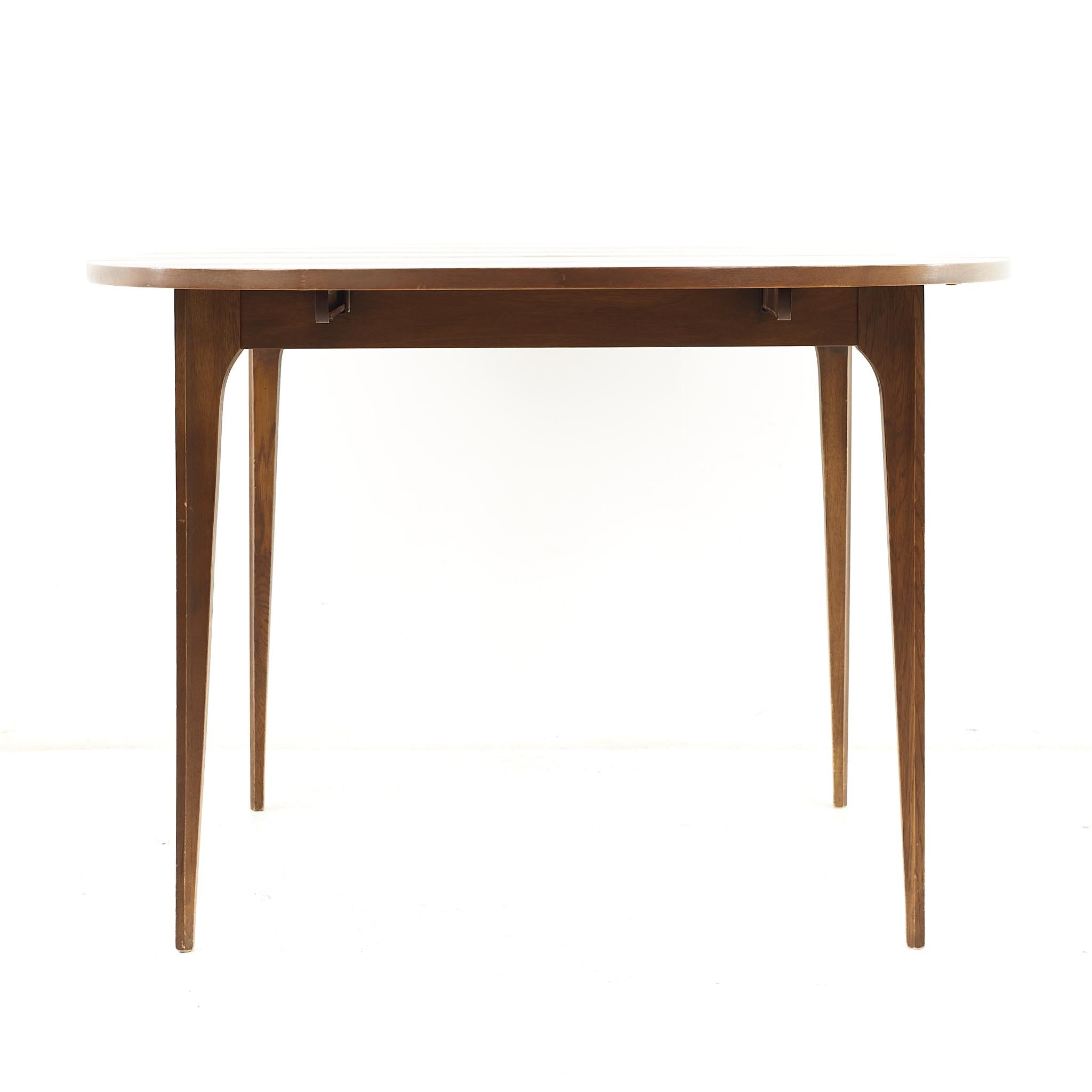Broyhill Brasilia Mid Century Drop Leaf Dining Table with 3 Leaves For ...