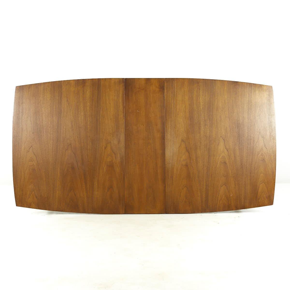 Broyhill Brasilia Mid Century Walnut Dining Table with One Leaf For ...
