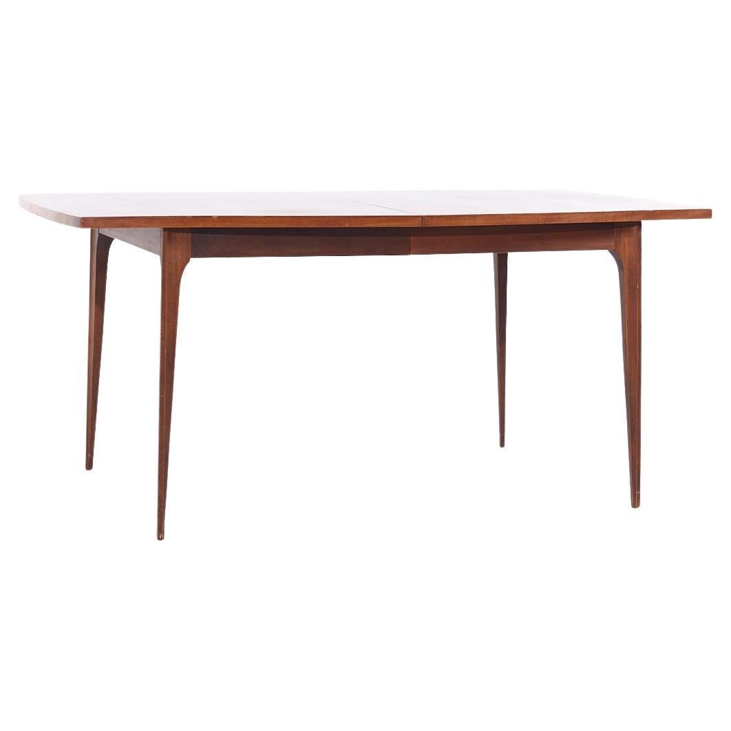 Broyhill Brasilia Mid Century Walnut Expanding Dining Table with 2 ...