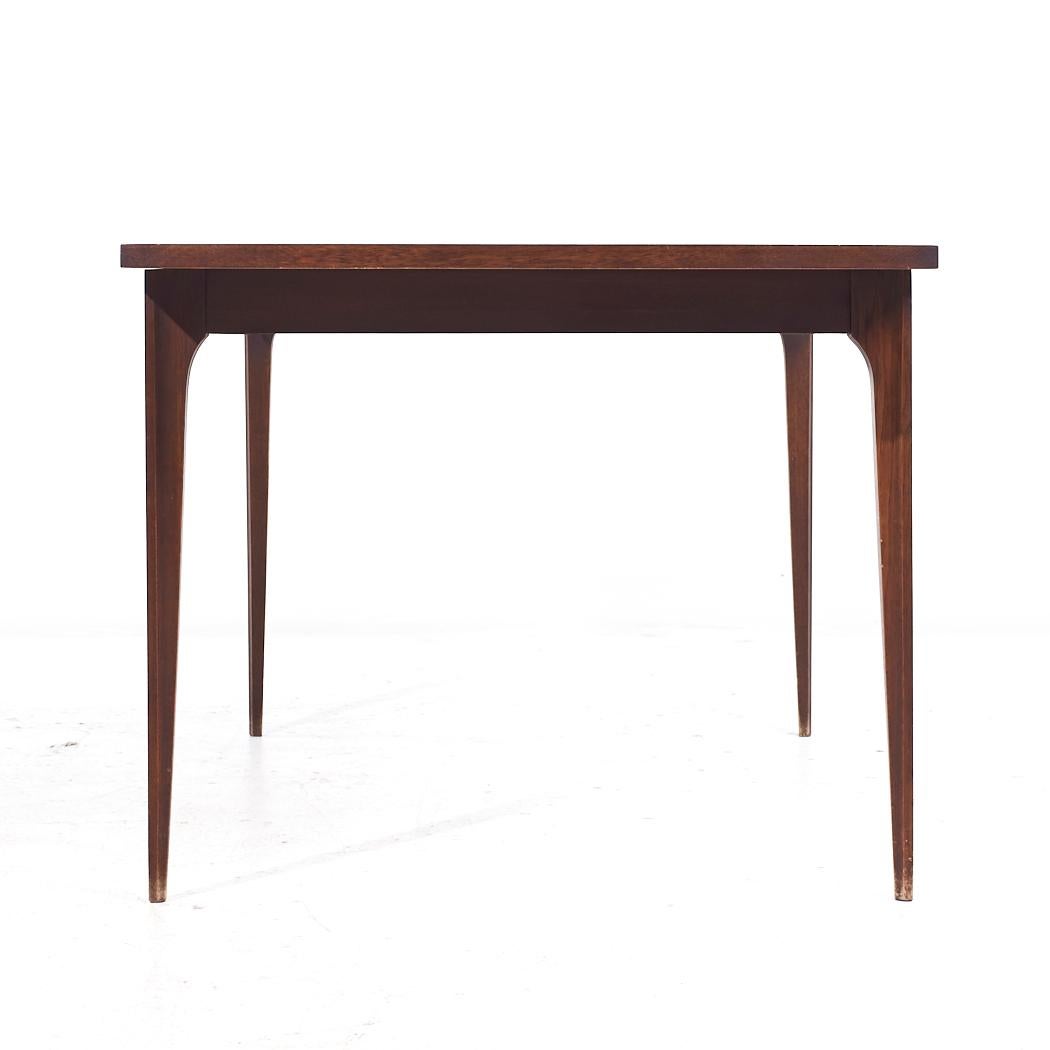 Broyhill Brasilia Walnut Expanding Dining Table with 3 Leaves For Sale ...