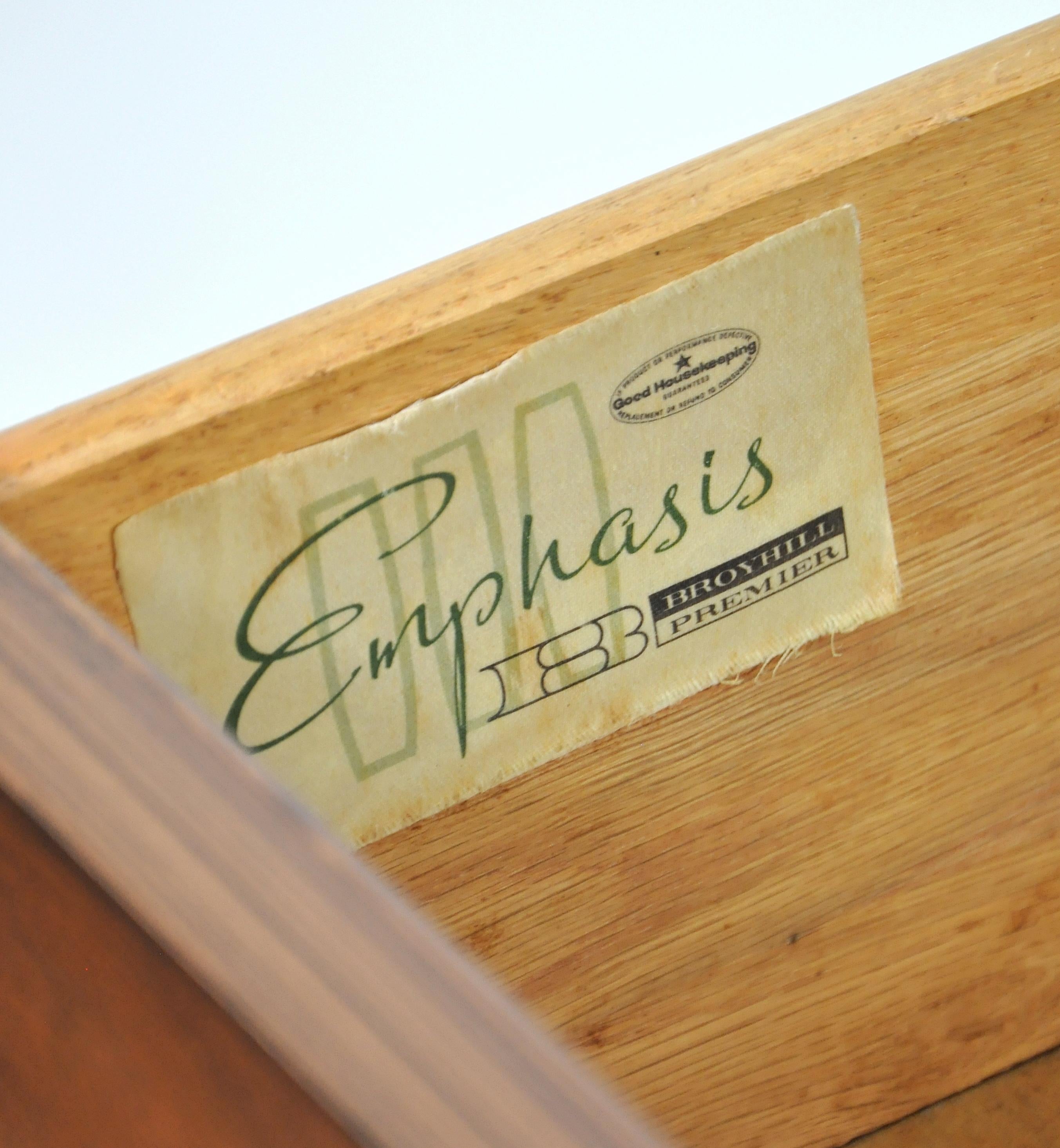 Broyhill Emphasis Walnut Triple Dresser at 1stDibs | broyhill emphasis ...