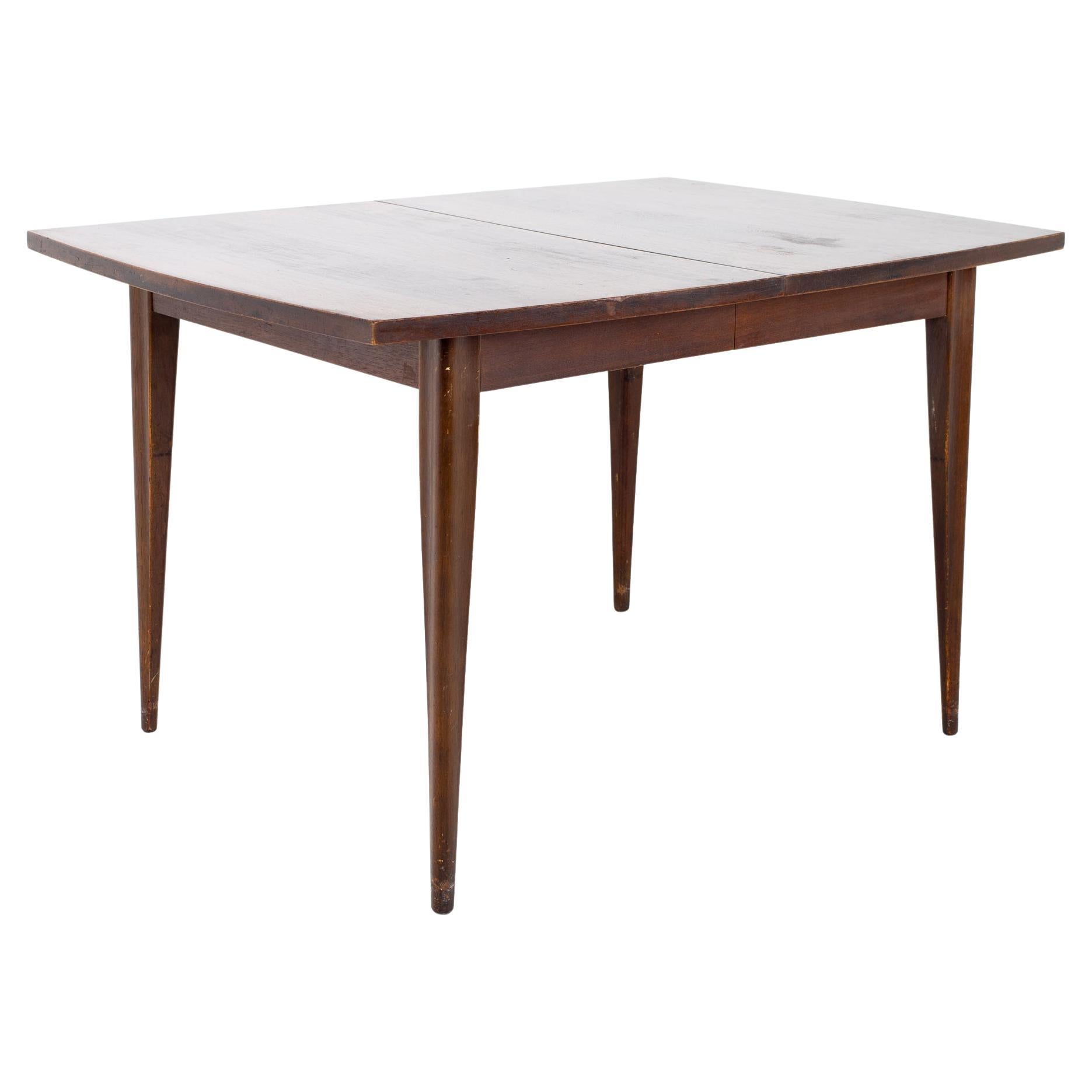Broyhill Forward 70 Mid Century Walnut Dining Table with One Leaf For ...