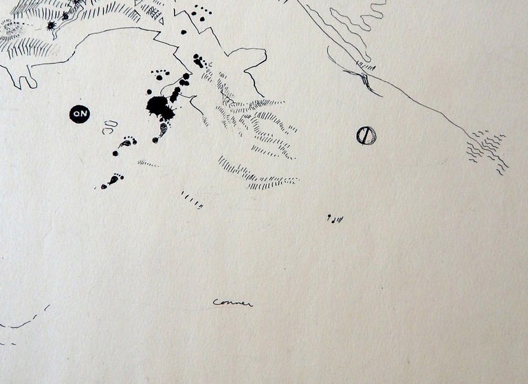 Bruce Conner - Beat Generation Artist - Original Ink Blot Drawing, 1962 ...