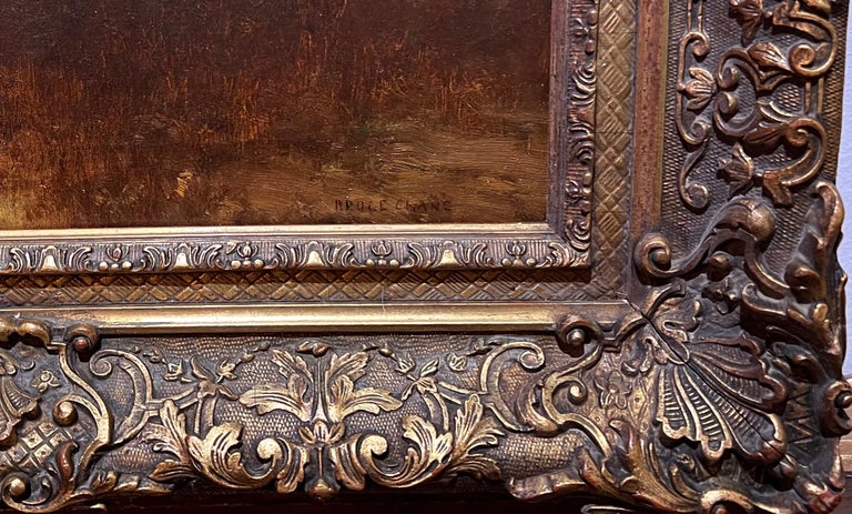 Bruce Crane - Antique 1880’s American Tonalism Impressionist Sunset ...