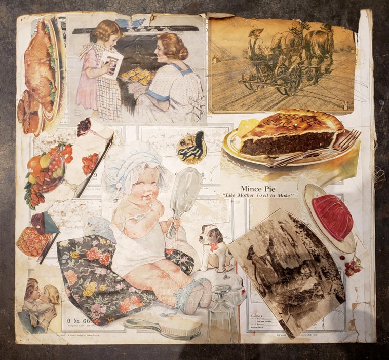Bruce Lee Webb Painting on Vintage Collage at 1stDibs