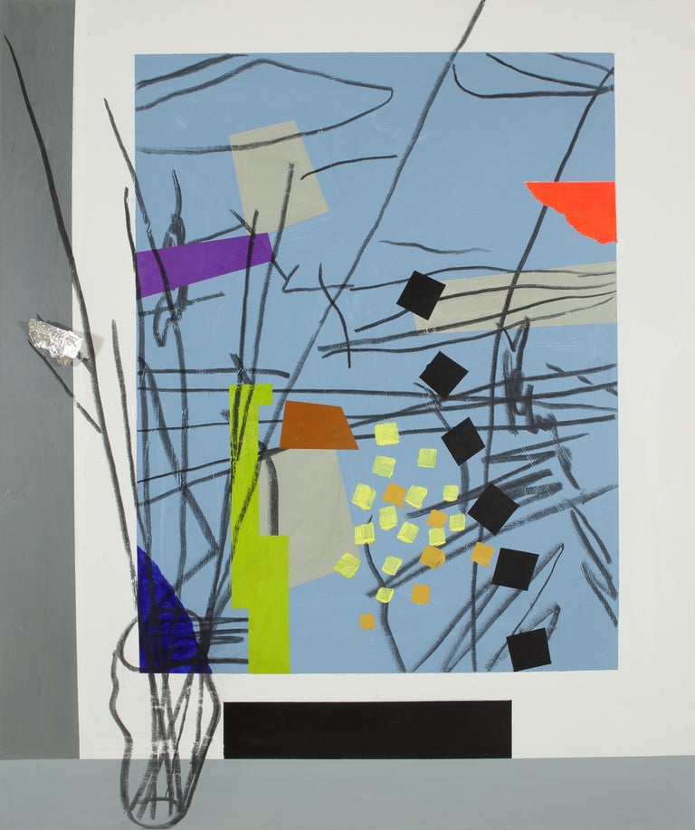 Bruce McLean - Twig Arrangement in front of Garden Arrangement - Grey ...