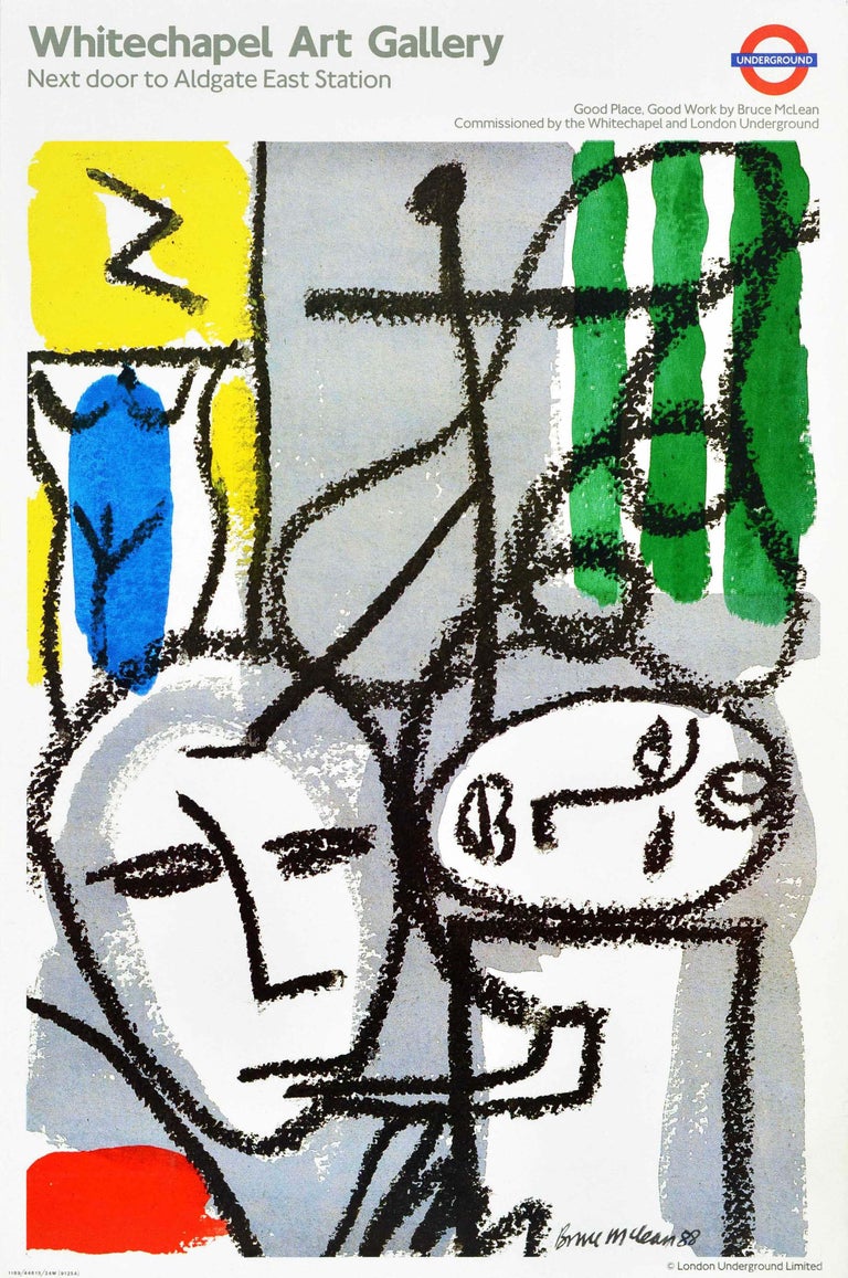 Bruce McLean - Original Vintage London Underground Poster LT ...