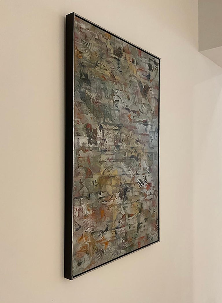 Bruce Murphy - Fresh Marks: Metallic Green and Gold Abstract ...