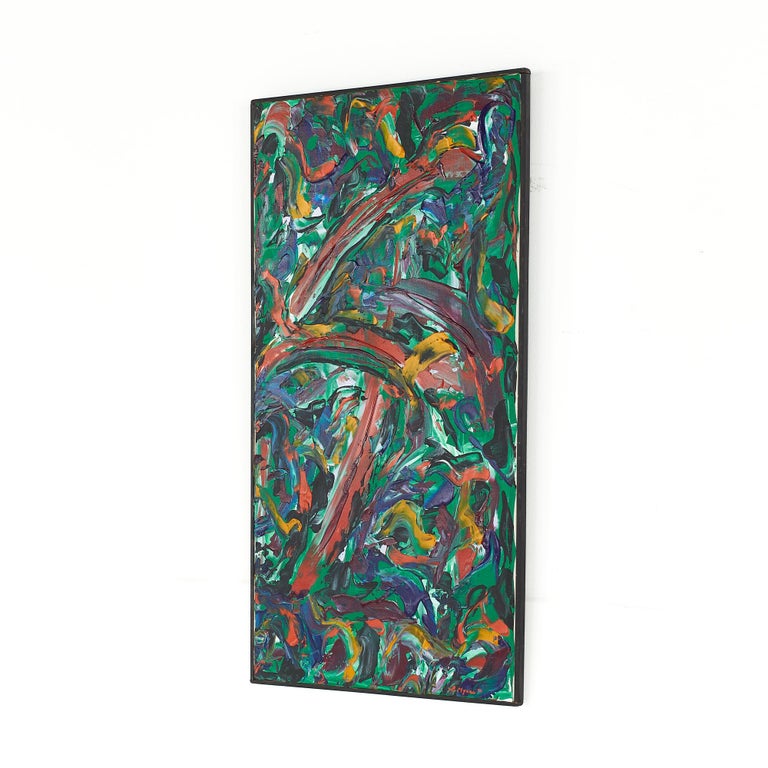 Bruce Myers Mid-Century Abstract Original Oil on Canvas Painting For ...