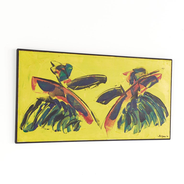 Bruce Myers Mid Century Signed Original Oil on Canvas Painting For Sale ...