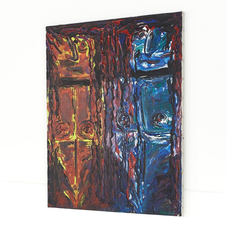 Bruce Myers Mid-Century Signed Original Oil on Canvas Painting No. 6 ...
