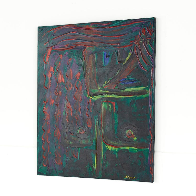 Bruce Myers Mid-Century Signed Original Oil on Canvas Painting No. 7 ...