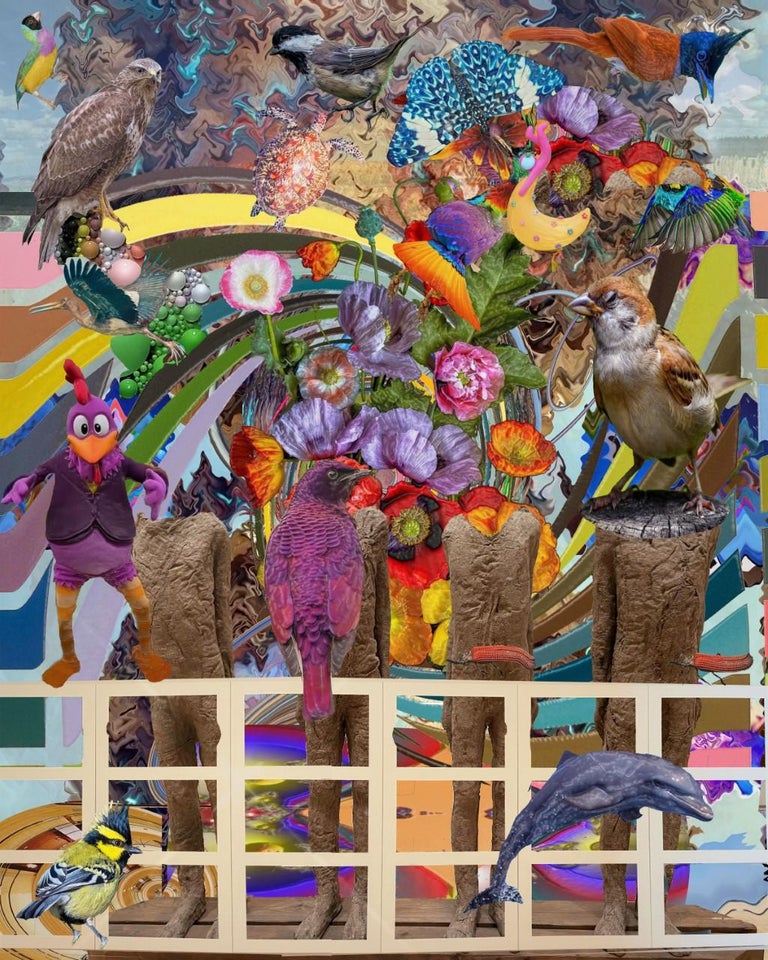 Bruce Pollack - Let There Be Life : contemporary collage For Sale at ...