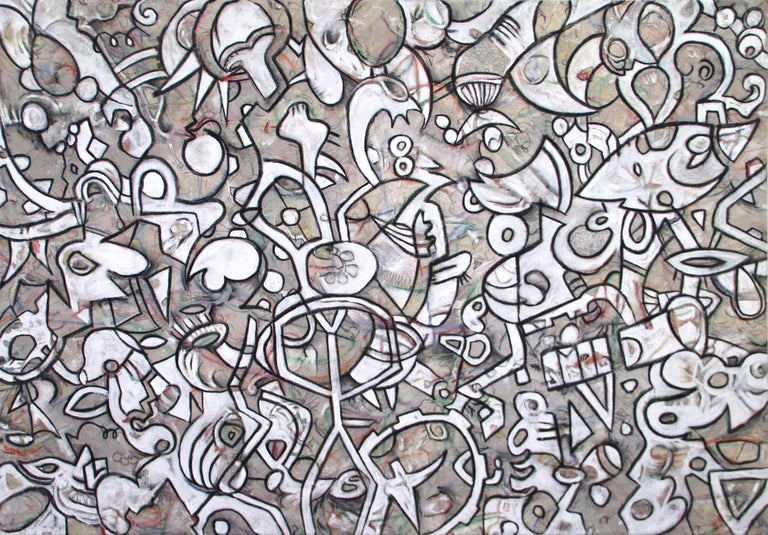 Bruce Rubenstein - Spain - large original abstract painting - ready to ...