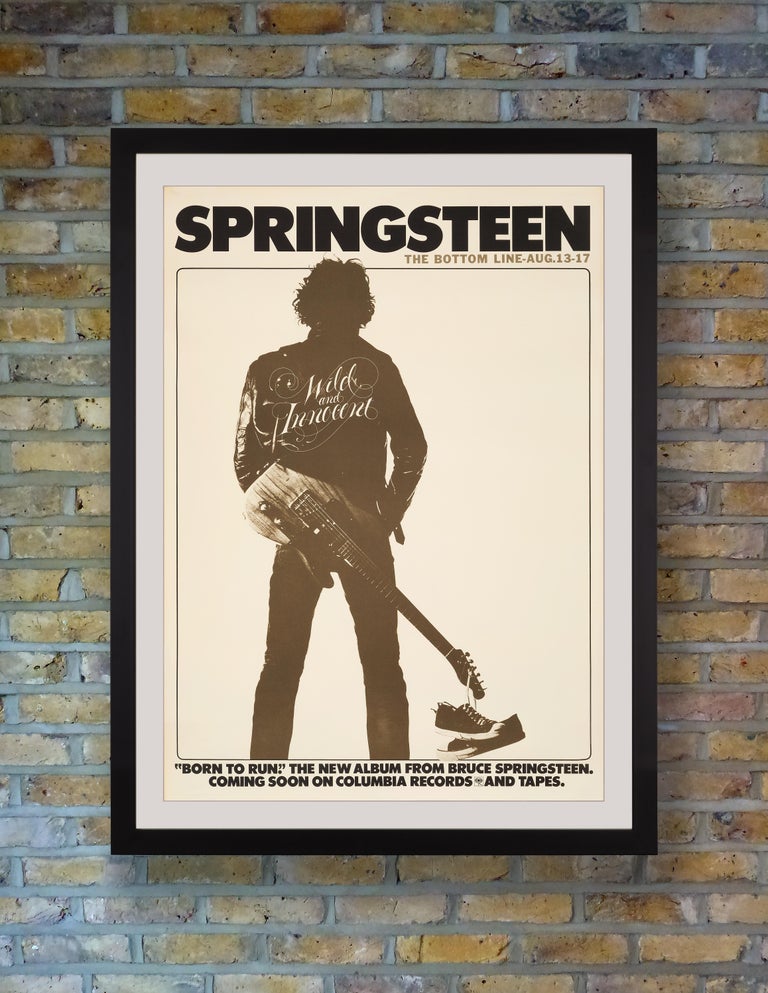Bruce Springsteen Original Vintage Concert Poster, The Bottom Line, NY ...