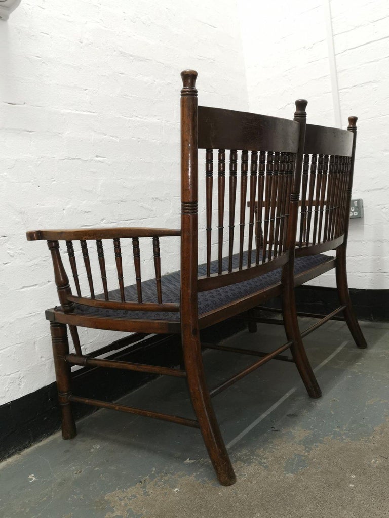 Bruce Talbert Attributed, An Aesthetic Movement Upholstered Love or ...