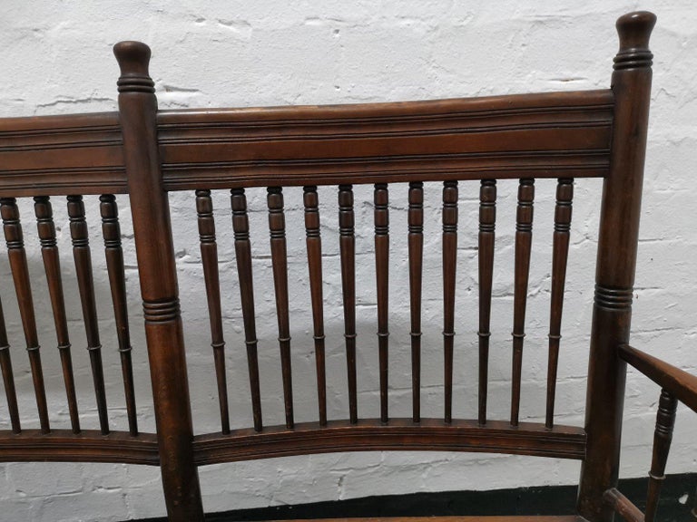 Bruce Talbert Attributed, An Aesthetic Movement Upholstered Love or ...