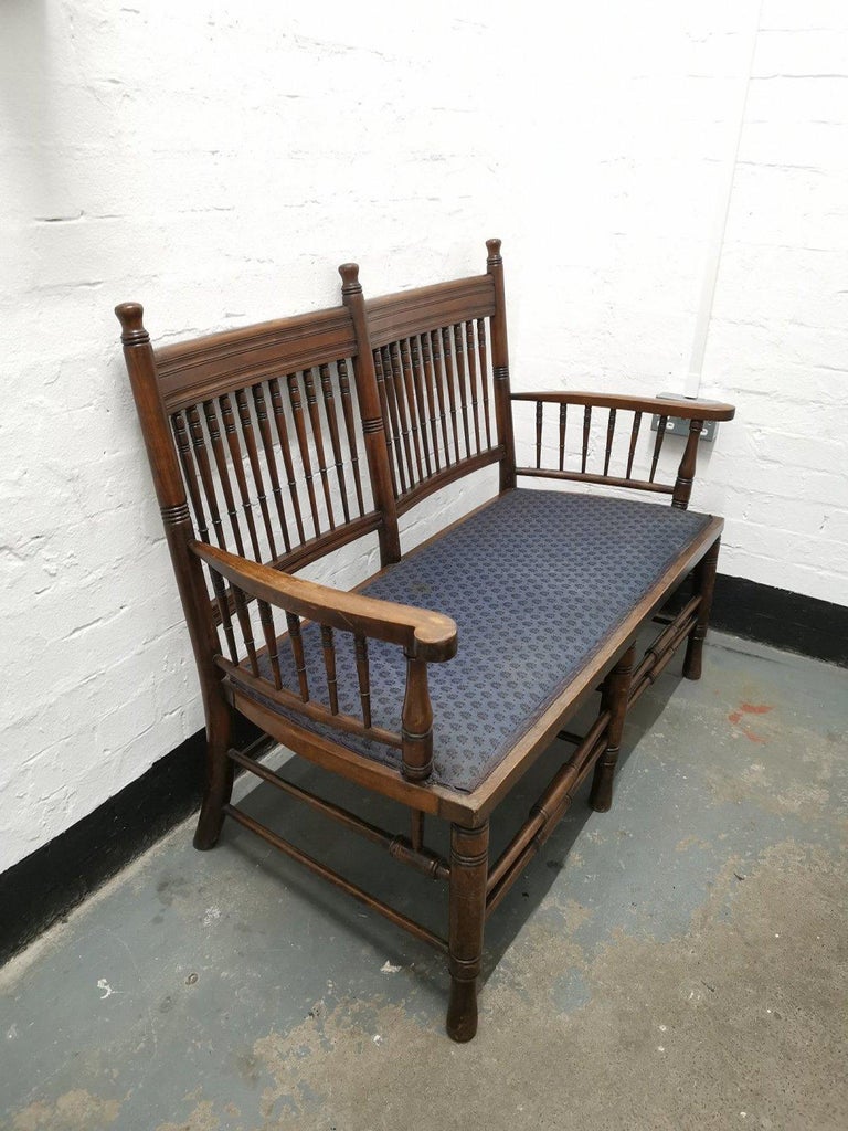 Bruce Talbert Attributed, An Aesthetic Movement Upholstered Love or ...