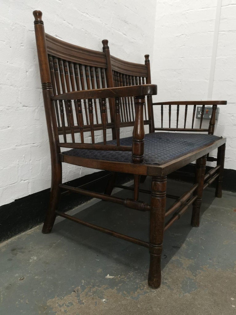 Bruce Talbert Attributed, An Aesthetic Movement Upholstered Love or ...