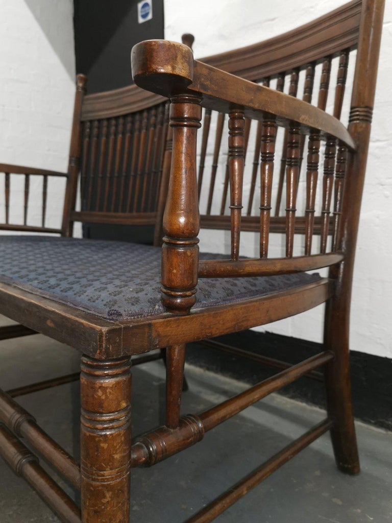 Bruce Talbert Attributed, An Aesthetic Movement Upholstered Love or ...