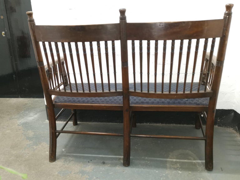 Bruce Talbert Attributed, An Aesthetic Movement Upholstered Love or ...