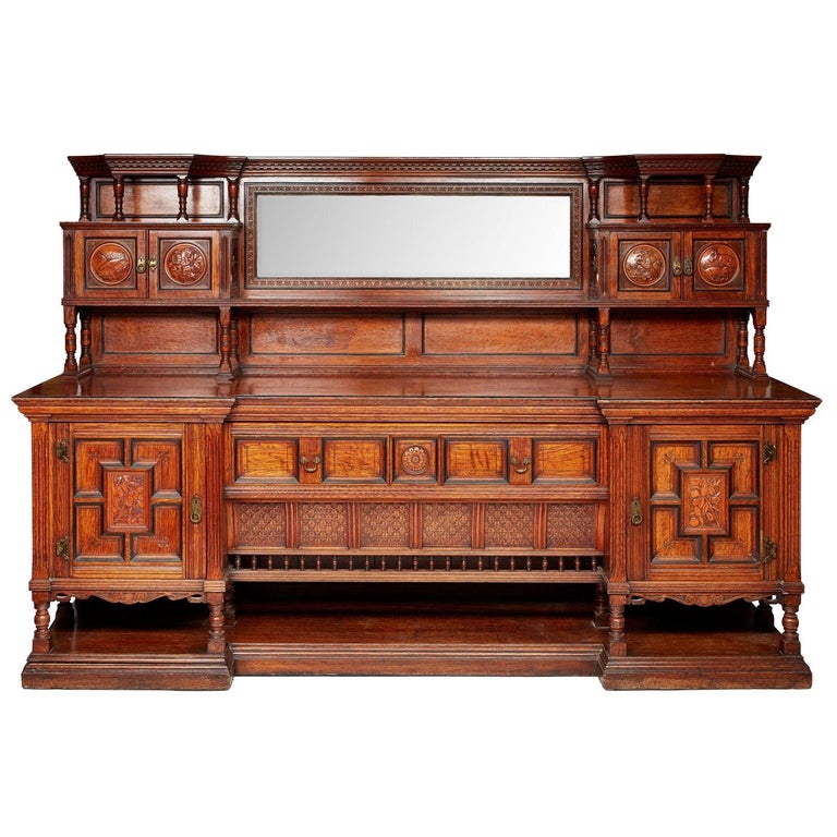 Bruce Talbert for Gillows Aesthetic Movement Exhibition Quality Walnut ...