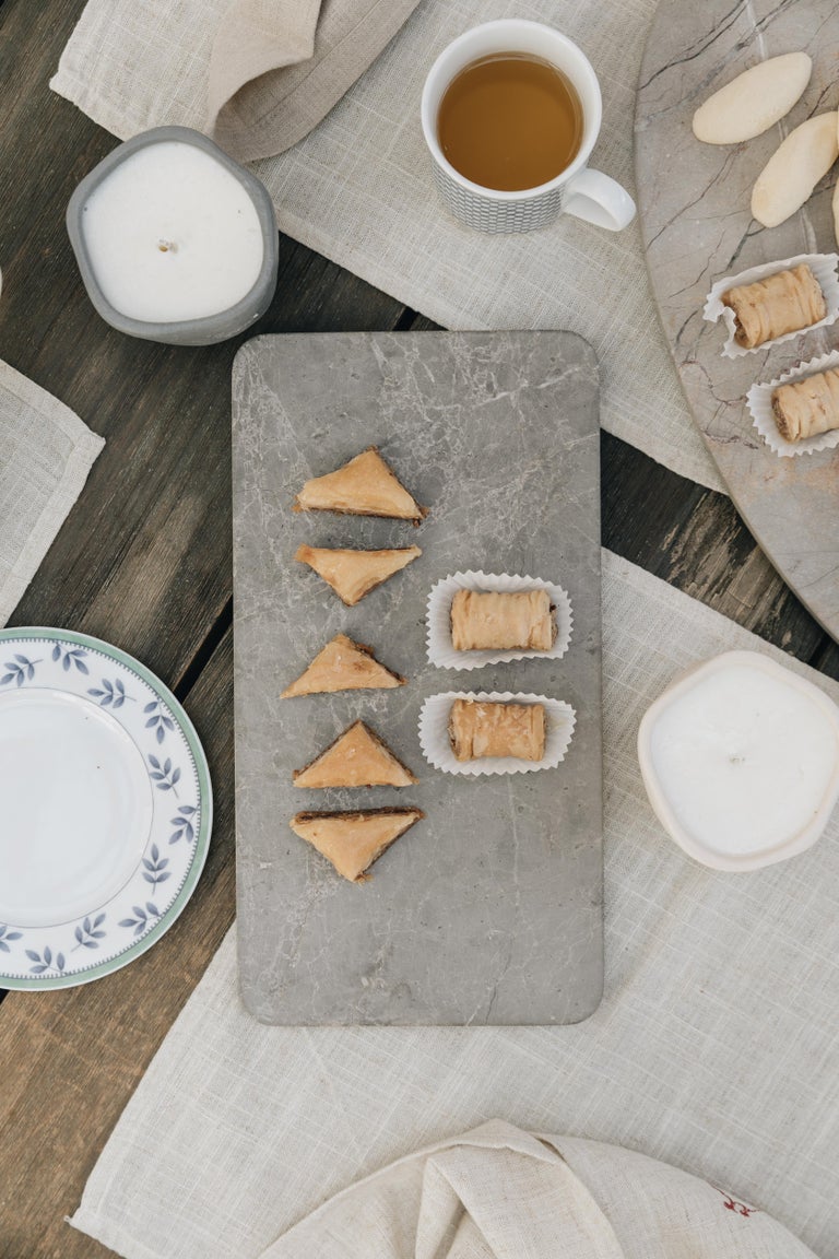 Mexican handmade Bruna Marble Tray For Sale at 1stDibs