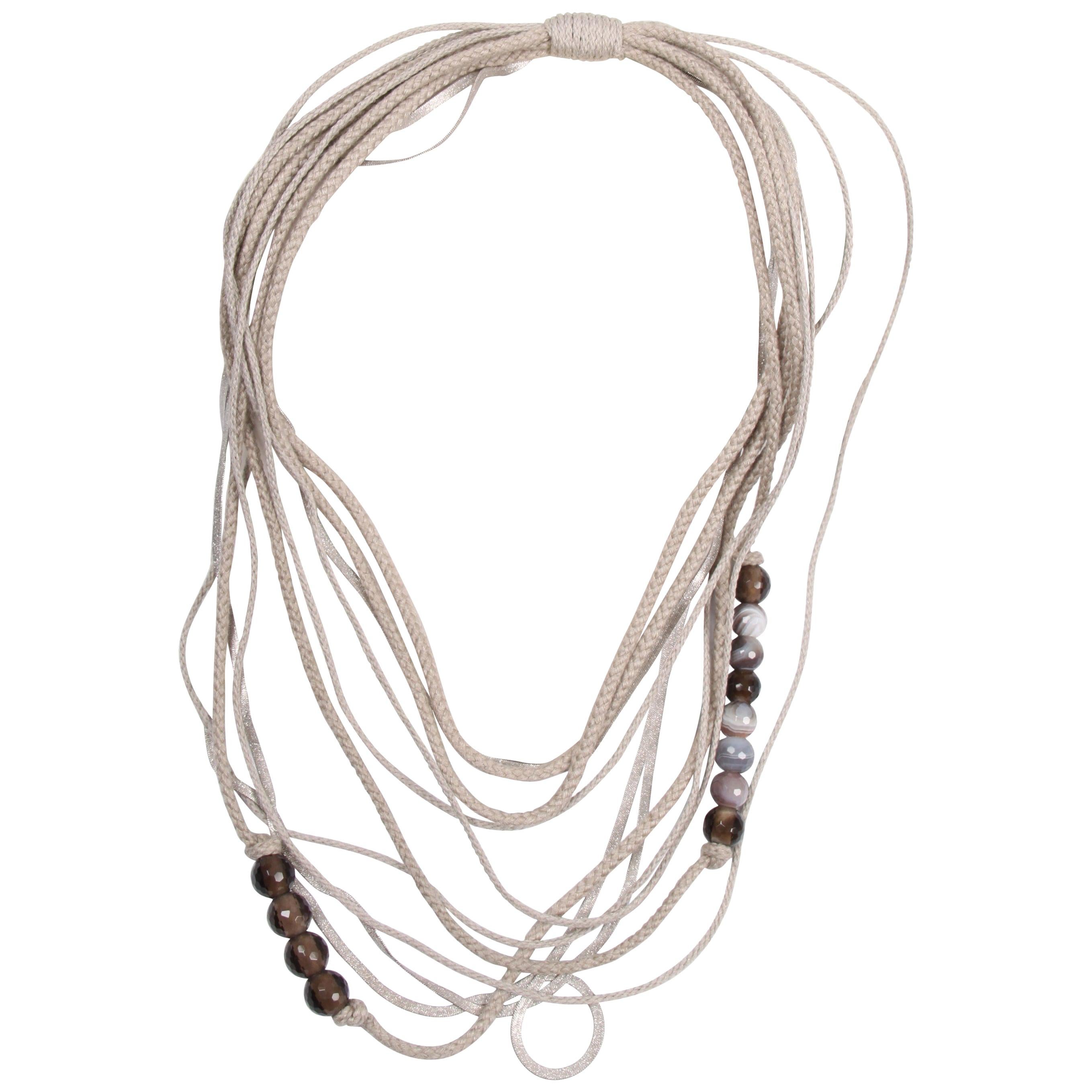 Brunello Cucinelli Necklace -agate/quartz For Sale at 1stDibs ...