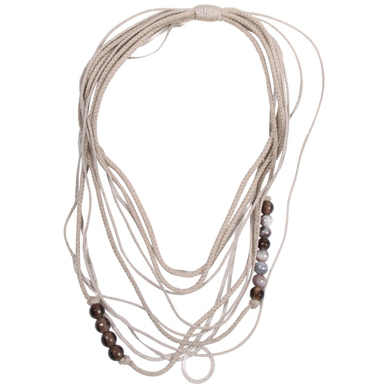 Brunello Cucinelli Necklace -agate/quartz For Sale at 1stDibs ...