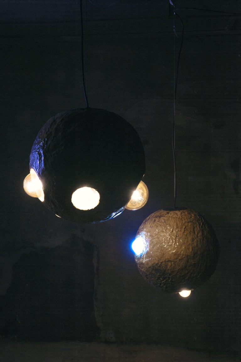 Brunka Stylish Ceramic Handmade Pendant Light For Sale at 1stDibs