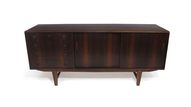 Bruno Hansen Danish Rosewood Credenza For Sale at 1stDibs