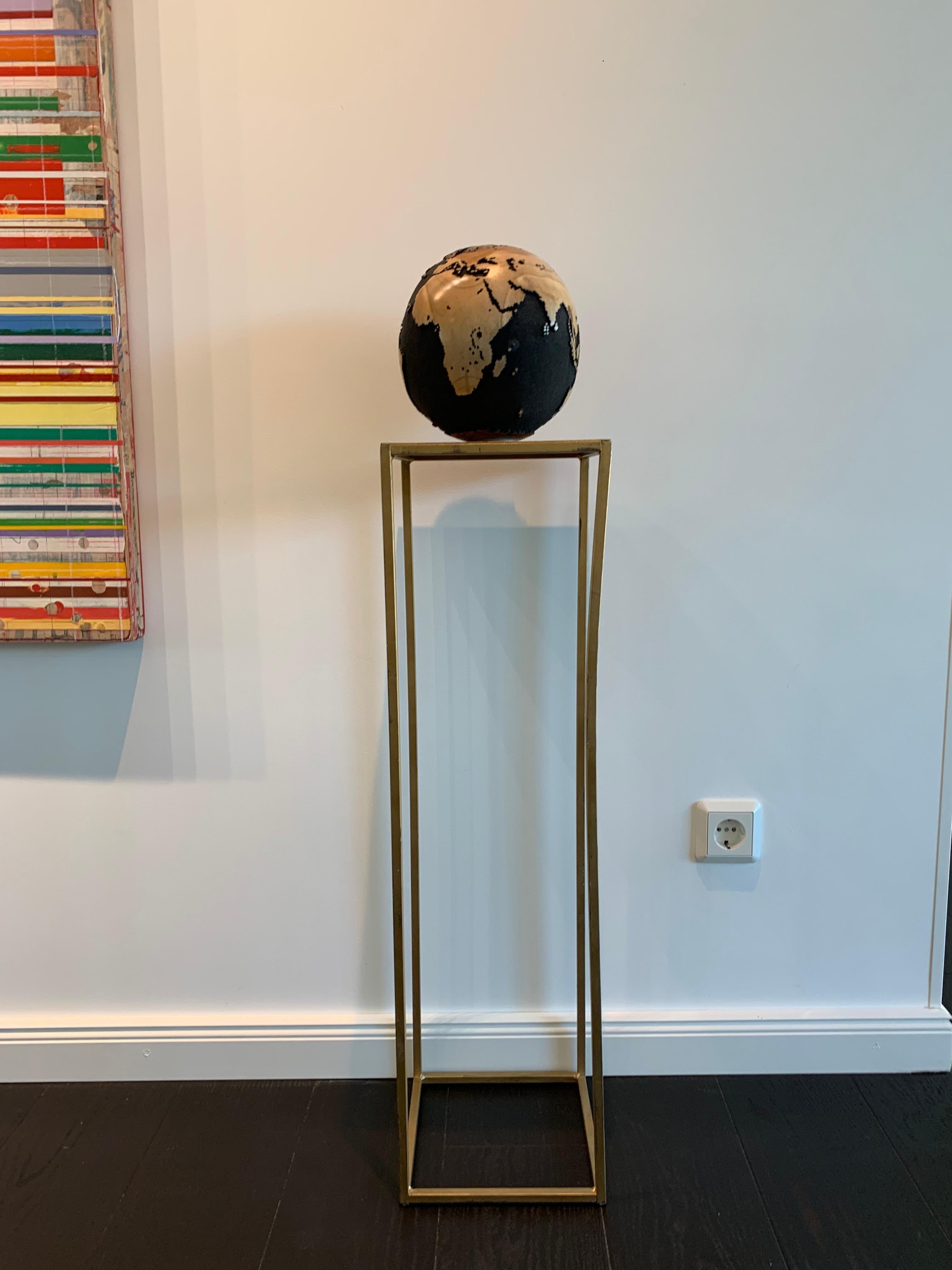 Bruno Helgen - Black Teak Globe by Bruno Helgen - Contemporary turning ...