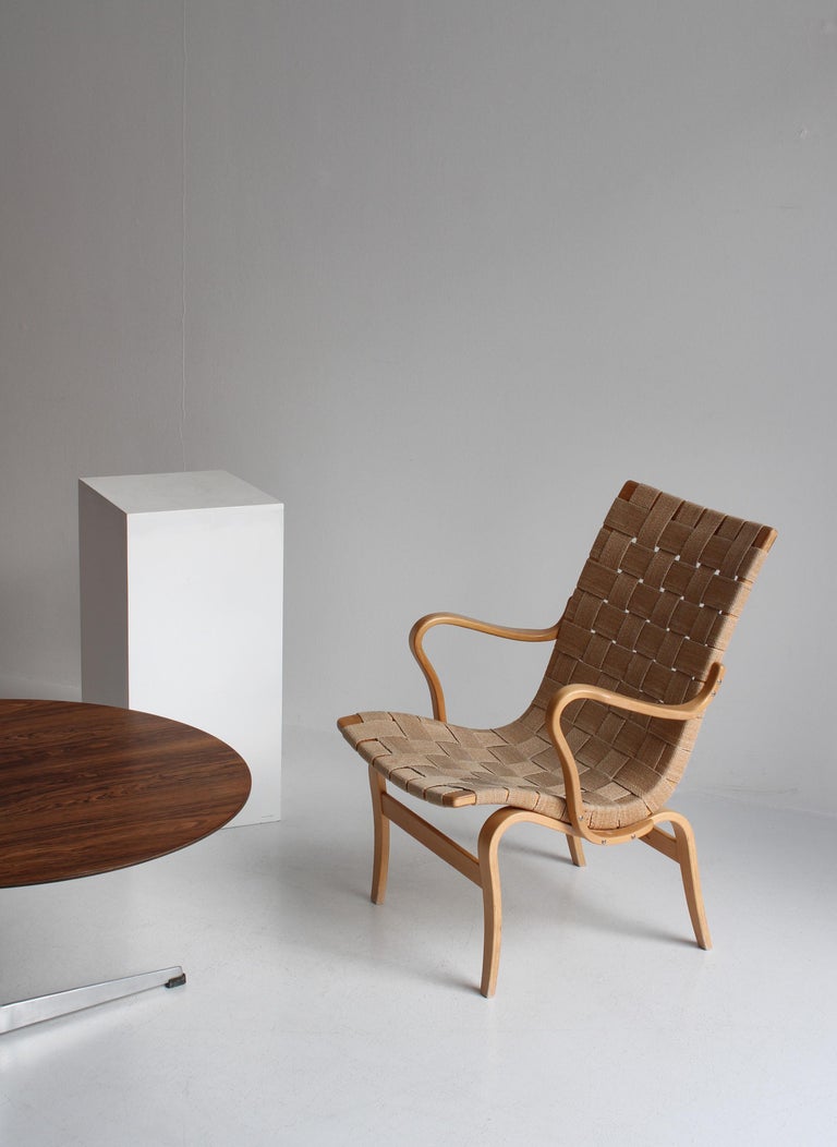 Bruno Mathsson "Eva" Lounge Chair by DUX, 1960s Scandinavian Modern For ...