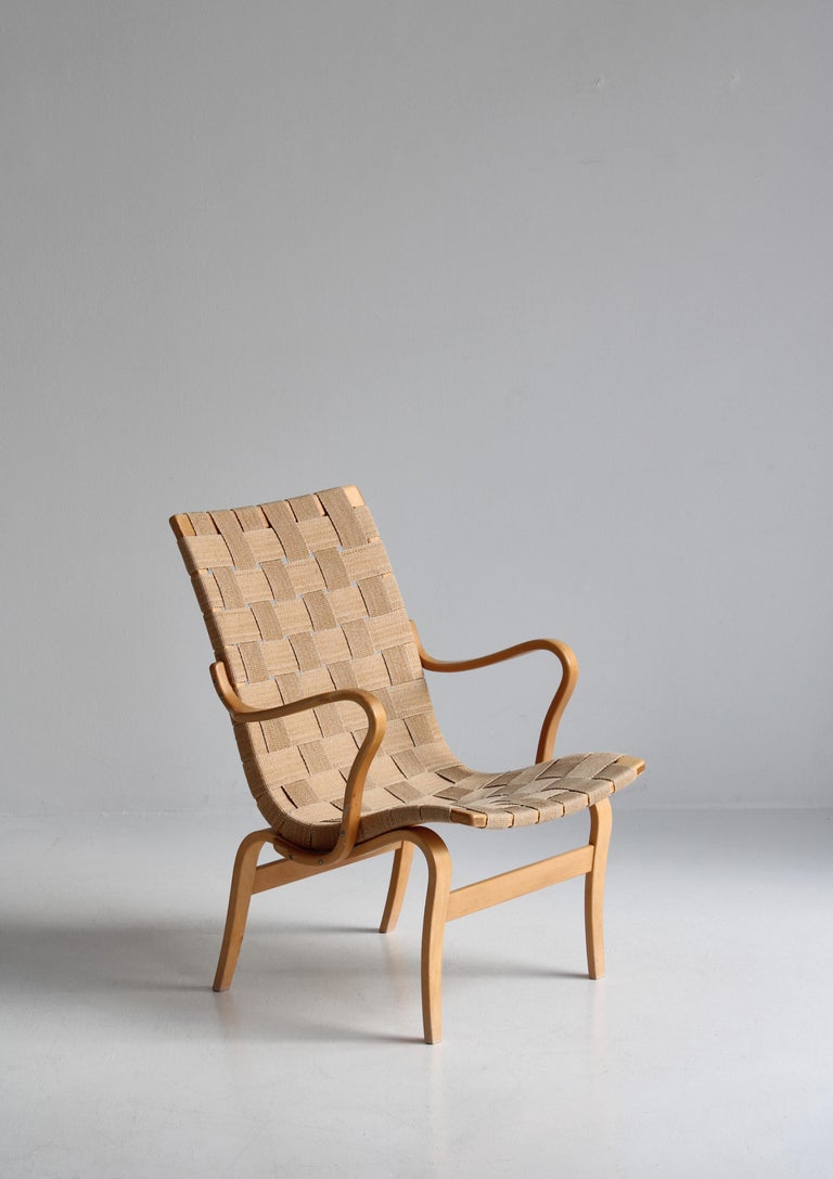 Bruno Mathsson "Eva" Lounge Chair by DUX, 1960s Scandinavian Modern For ...