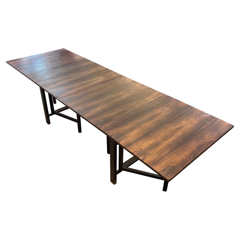 Bruno Mathsson Gate Leg “Maria” Drop Leaf Extension Table Rosewood Mid ...