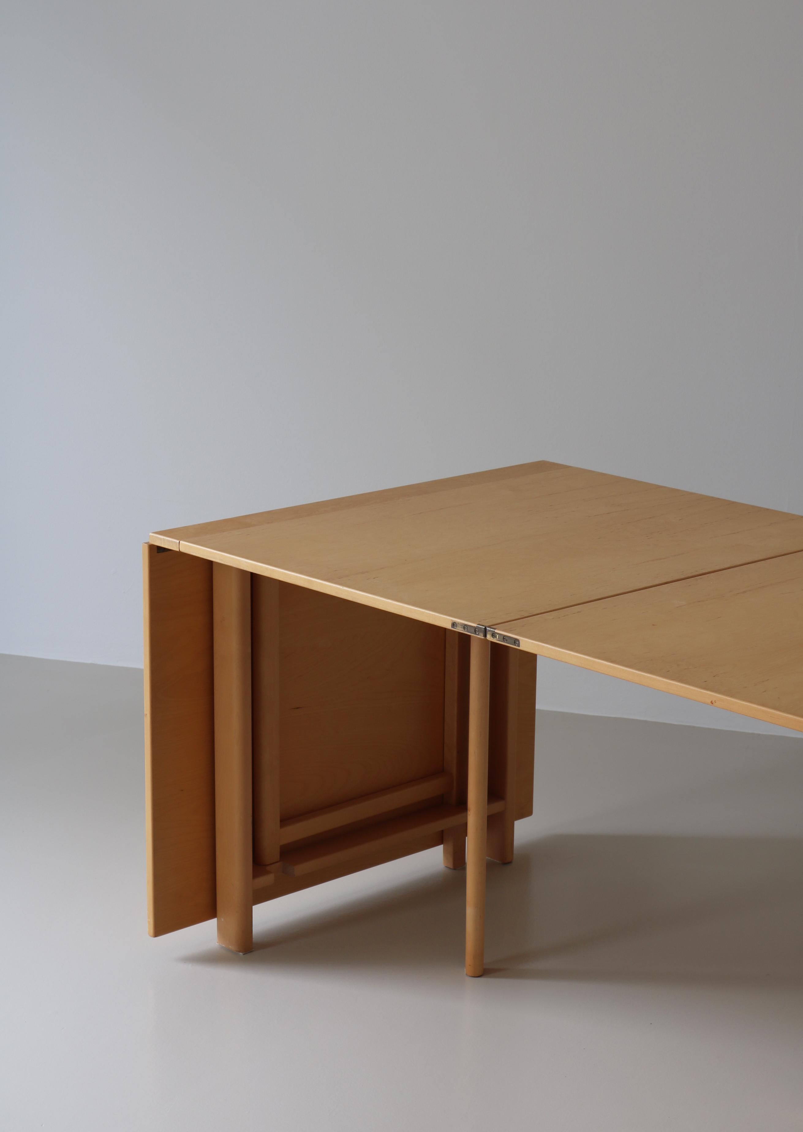 Bruno Mathsson "Maria Flap" Folding Table in Karelian Birch, Karl ...