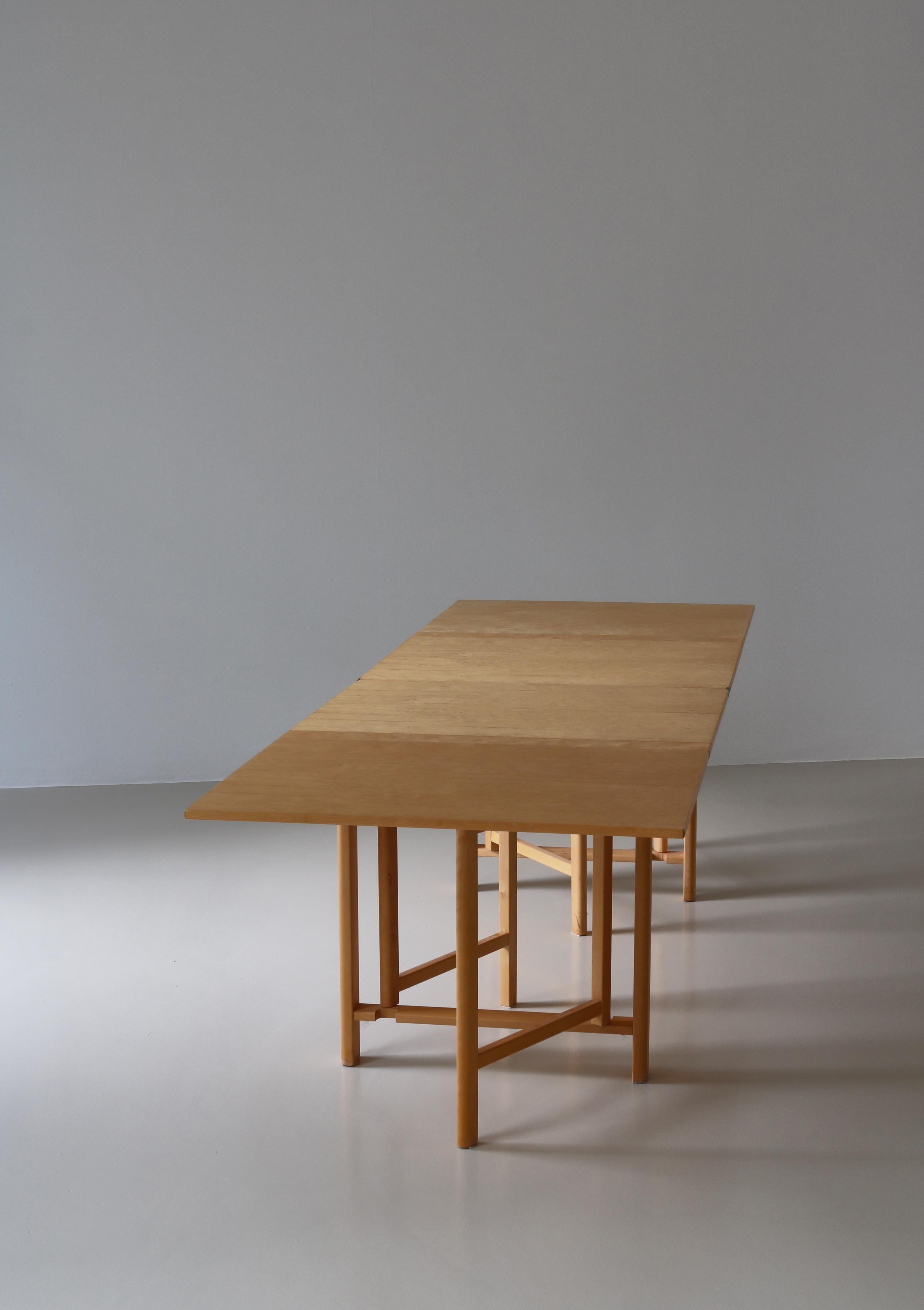 Bruno Mathsson "Maria Flap" Folding Table in Karelian Birch, Karl ...