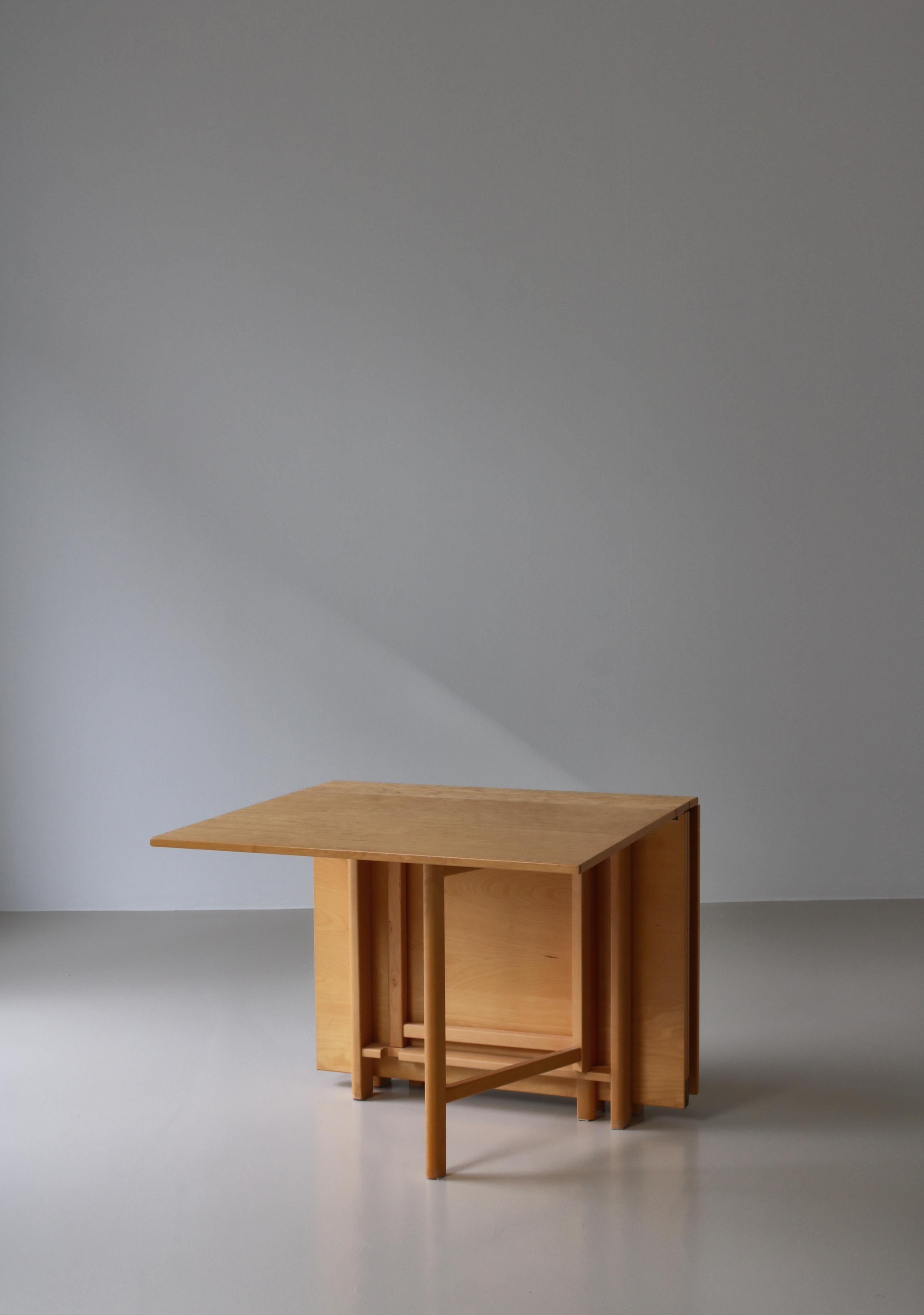 Bruno Mathsson "Maria Flap" Folding Table in Karelian Birch, Karl ...