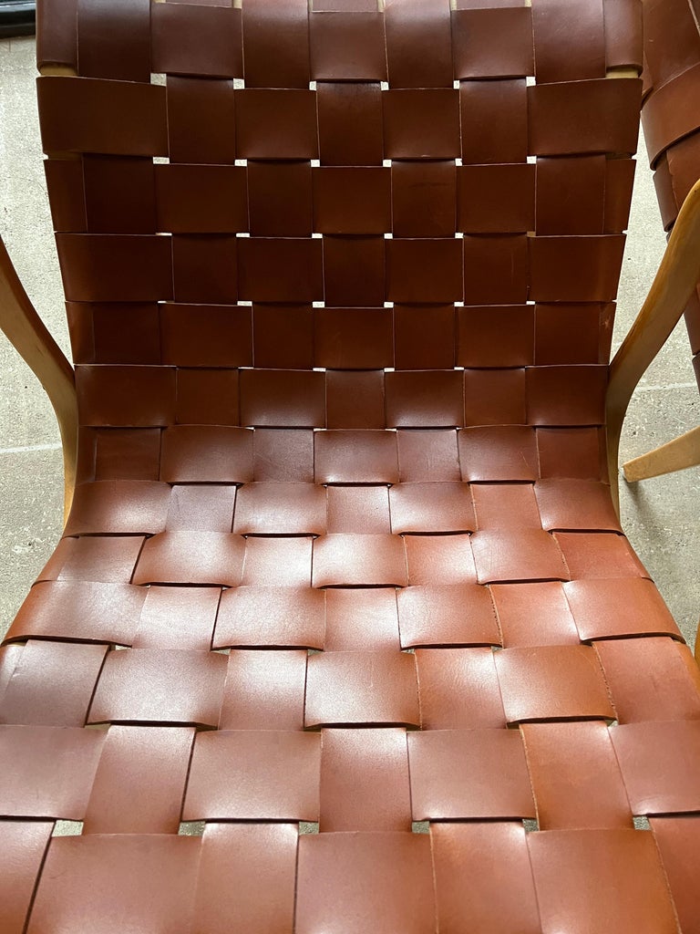 Bruno Mathsson Pernilla Armchair and Stool Sweden circa 1970 For Sale at 1stDibs