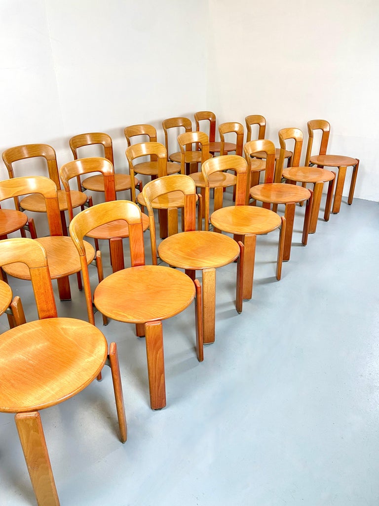 Bruno Rey Dietiker Vintage Chair Post-Modern Beechwood Switzerland For ...