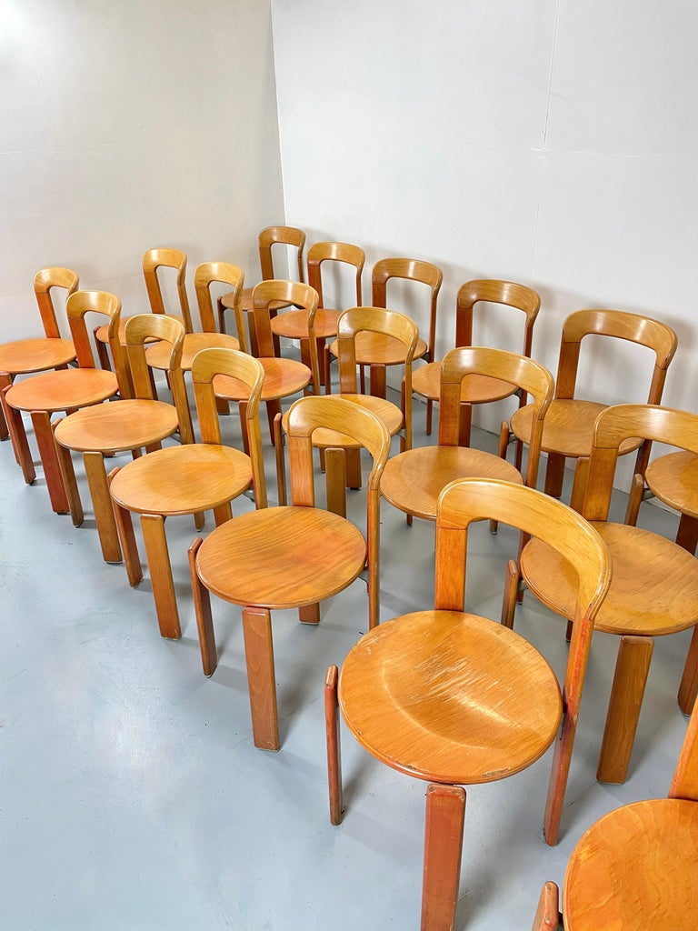 Bruno Rey Dietiker Vintage Chair Post-Modern Beechwood Switzerland For ...