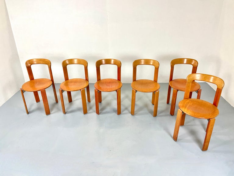 Bruno Rey Dietiker Vintage Chair Post-Modern Beechwood Switzerland For ...