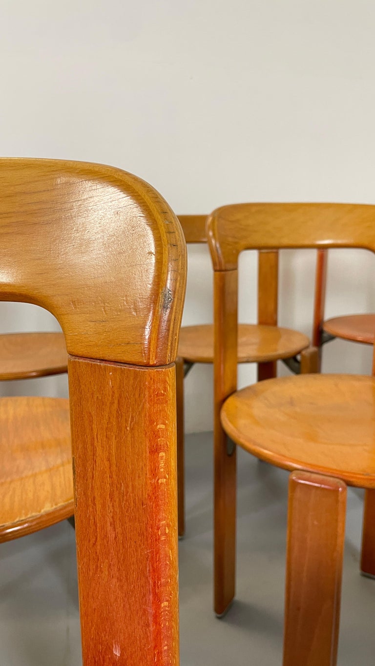 Bruno Rey Dietiker Vintage Chair Post-Modern Beechwood Switzerland For ...