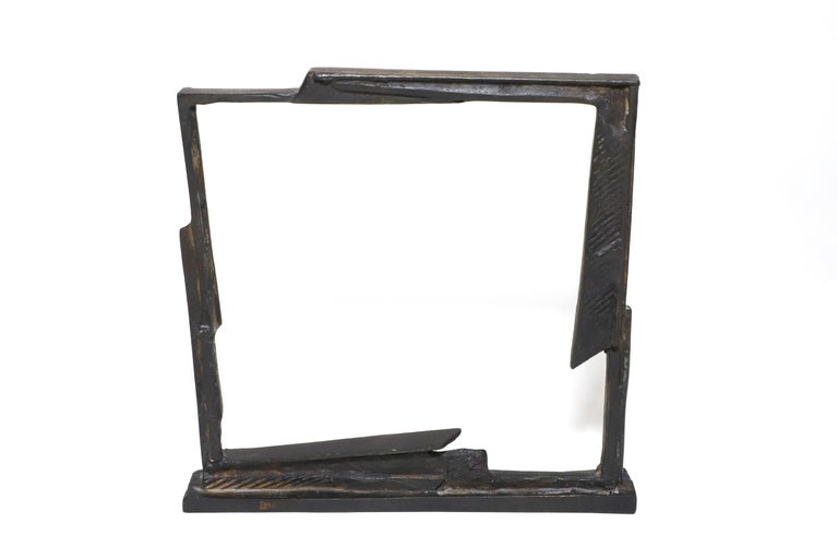 Bruno Romeda Abstract Square "Untitled" Sculpture in Bronze, 1997 For ...
